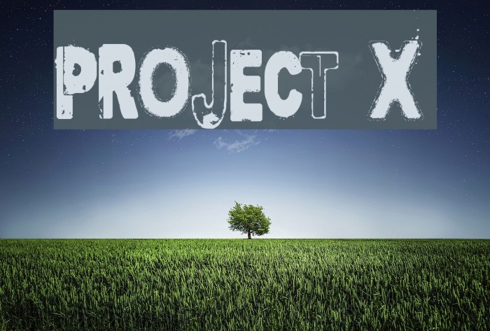 Project X Font - FFonts.net