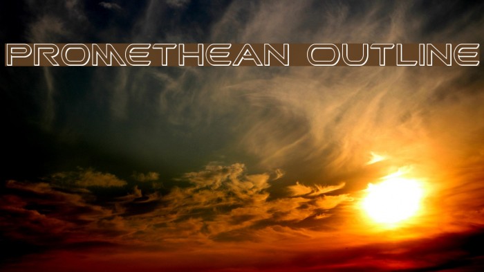 Promethean Outline Font - FFonts.net
