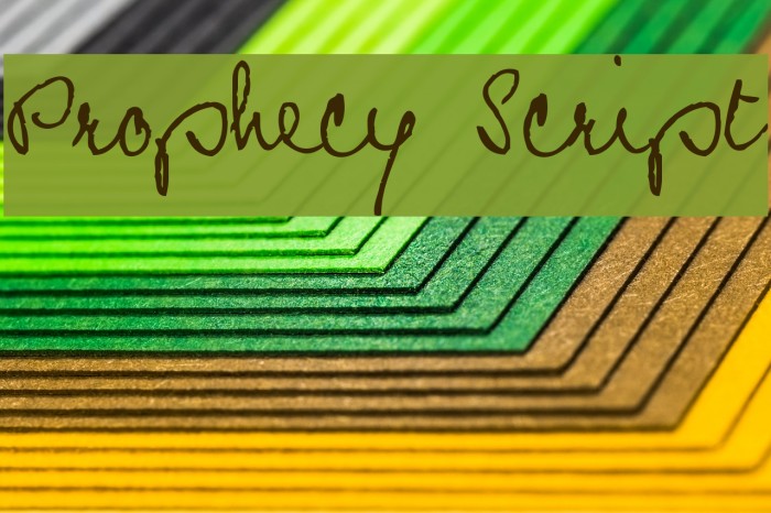 Prophecy Script Font - FFonts.net