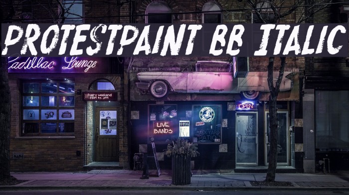 ProtestPaint BB Italic Font - FFonts.net