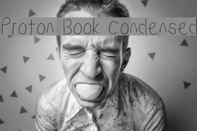 Proton Book Condensed Font | Details & Characters — FFonts
