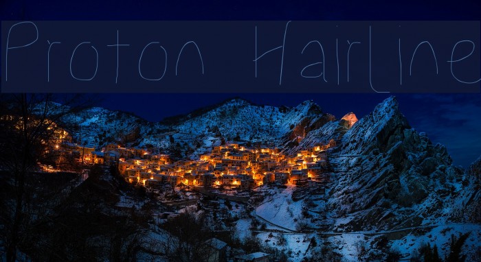 Proton Hairline Font - FFonts.net
