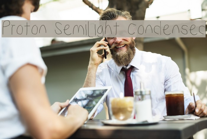 Proton Semilight Condensed Font - FFonts.net