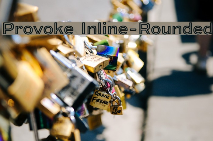 Provoke Inline-Rounded Font - FFonts.net