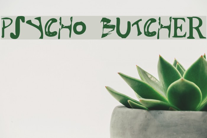 Psycho Butcher Font - FFonts.net