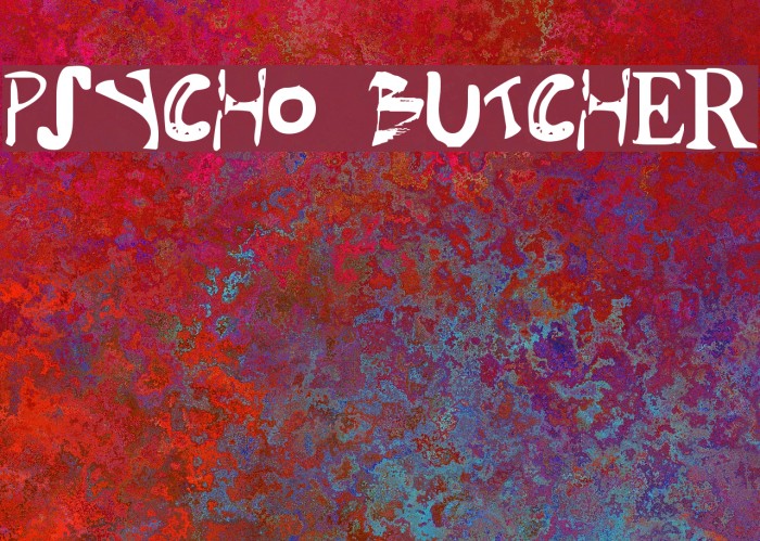 Psycho Butcher Font - FFonts.net