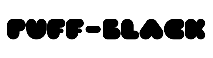 PUFF Black Font FFonts puff-black-font-ffonts