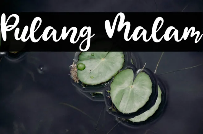 Pulang Malam Font | Free Download (TTF/OTF) | FFonts.net
