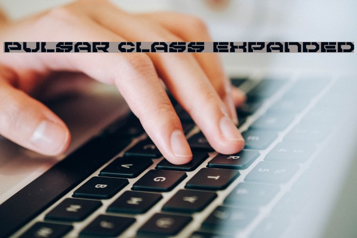 Pulsar Class Expanded Font - FFonts.net