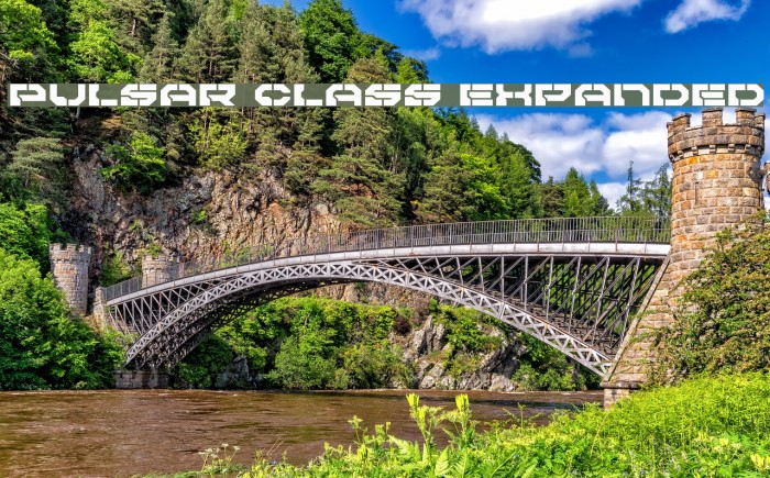 Pulsar Class Expanded Font - FFonts.net