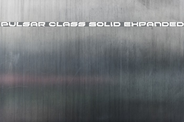 Pulsar Class Solid Expanded Font - FFonts.net