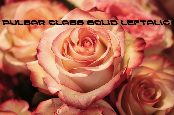 Pulsar Class Solid Leftalic Font - FFonts.net