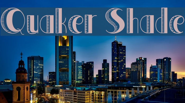 Quaker Shade Font - FFonts.net