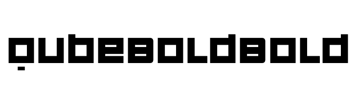 Qube Bold Bold Font - FFonts.net