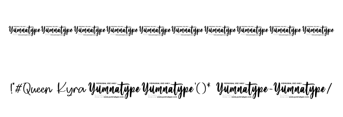 Queen Kyra Personal Use Font - FFonts.net
