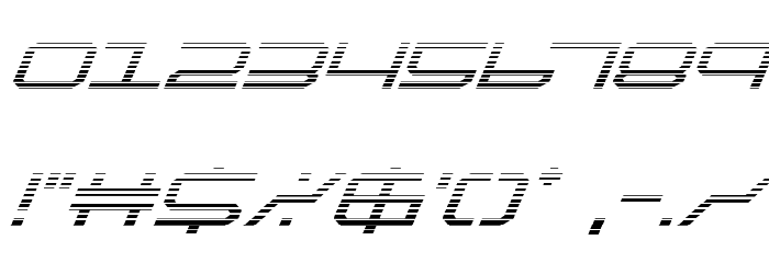 QuickTech Gradient Italic Font - FFonts.net