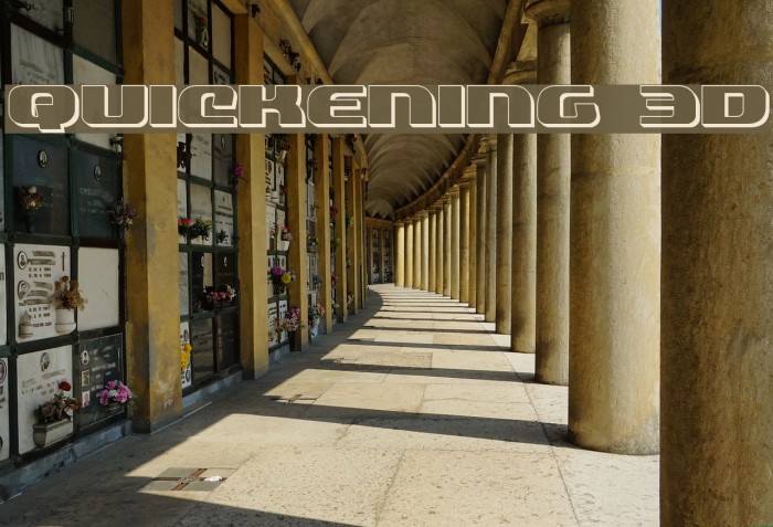 Quickening 3D Font - FFonts.net