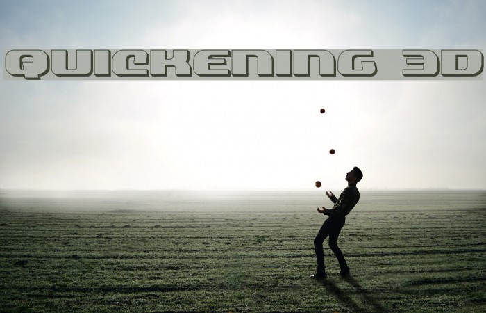 Quickening 3D Font - FFonts.net