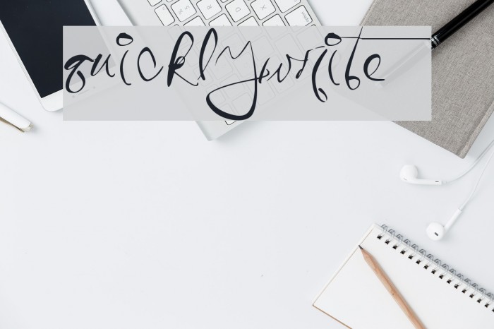 QuicklyWrite Font - FFonts.net