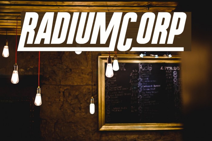 RadiumCorp Font - FFonts.net