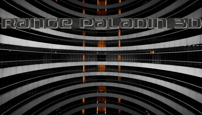 Range Paladin 3D Font - FFonts.net