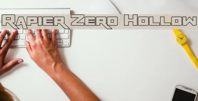 Rapier Zero Hollow Font | Free Download (TTF/OTF) | FFonts.n