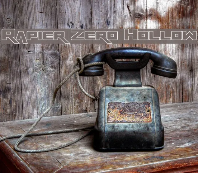 Rapier Zero Hollow Font | Free Download (TTF/OTF) | FFonts.n