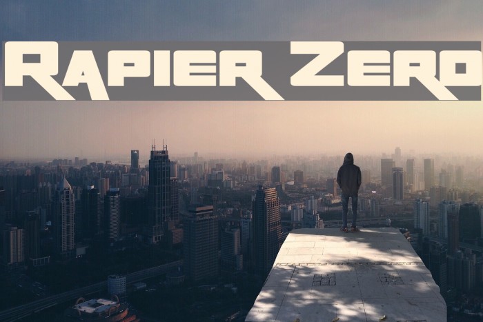Rapier Zero Font - FFonts.net