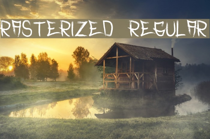 Rasterized Regular Font - FFonts.net