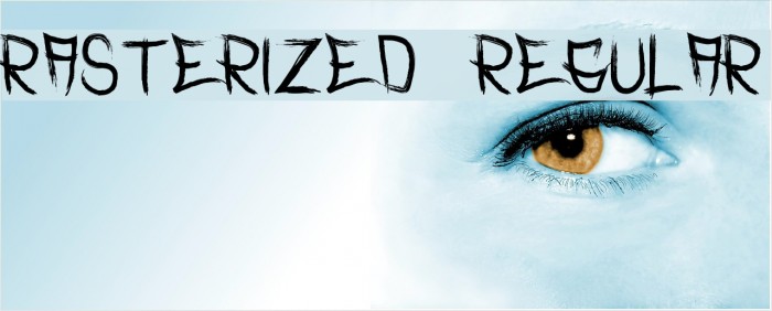 Rasterized Regular Font - FFonts.net