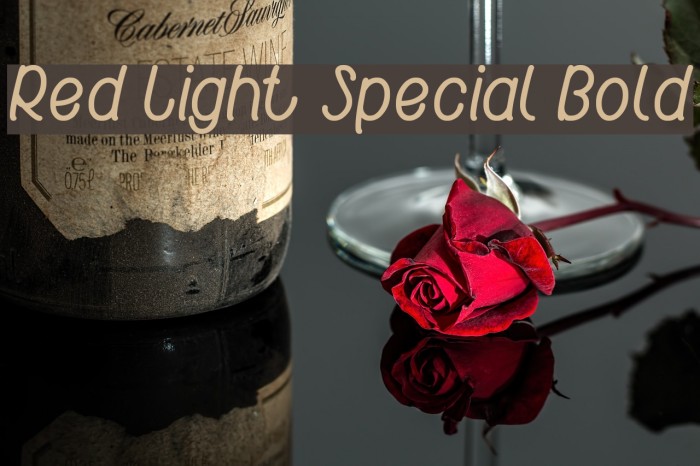 Red Light Special Bold Font - FFonts.net