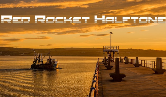 Red Rocket Halftone Font - FFonts.net