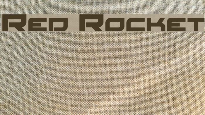 Red Rocket Font - FFonts.net