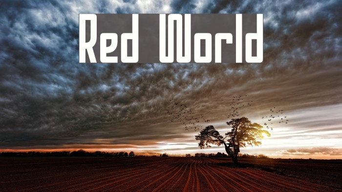 Red World Font - FFonts.net