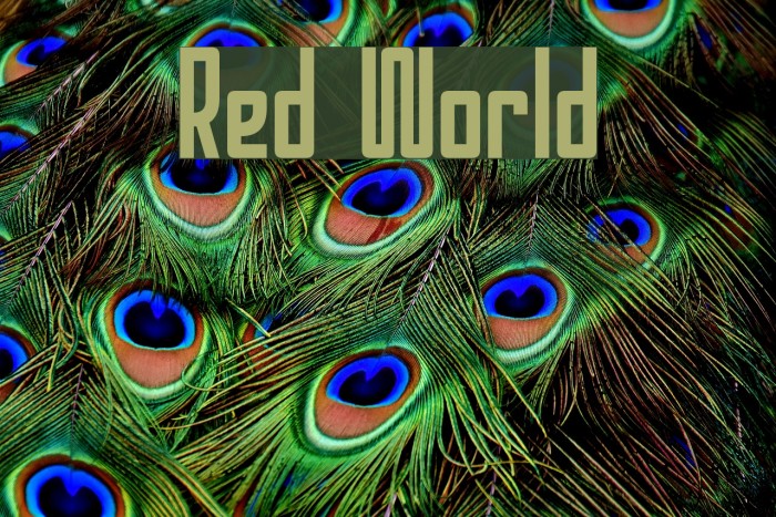 Red World Font - FFonts.net