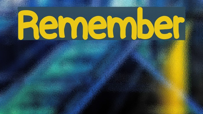 Remember Font - FFonts.net