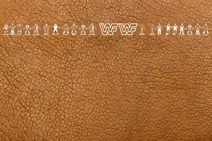 Retro Hasbro WWF Figures Font - FFonts.net