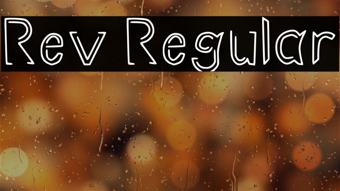 Rev Regular Font - FFonts.net