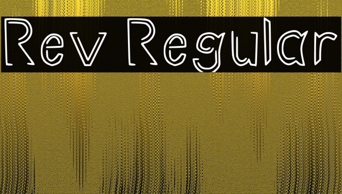Rev Regular Font - FFonts.net