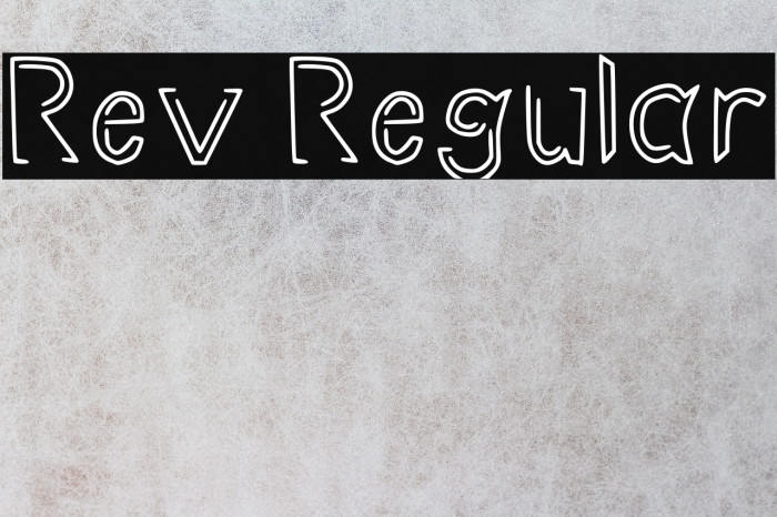 Rev Regular Font - FFonts.net