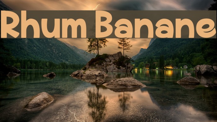 Rhum Banane Font - FFonts.net