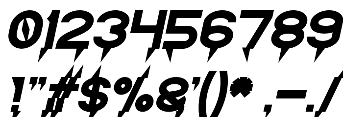 Ride The Lightning Bold Italic Font - FFonts.net