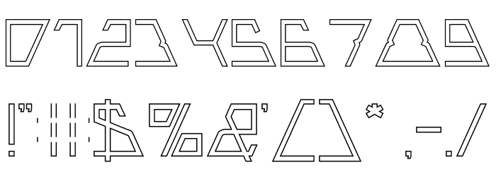 ROBOTIC-Hollow Font - FFonts.net