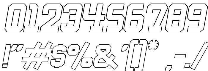 ROQUERO Italic Outline Font - FFonts.net