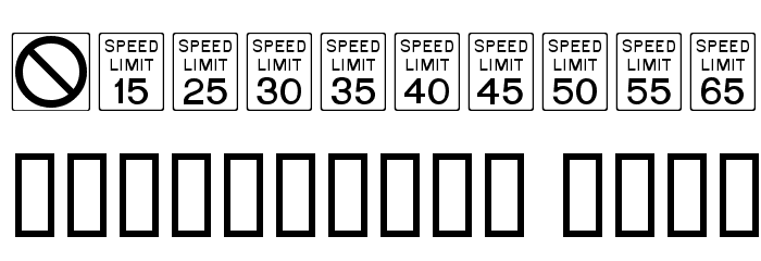 RoadSign Font - FFonts.net