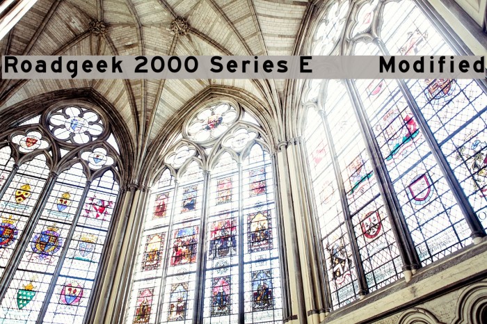 Roadgeek 2000 Series E [Modified] Font - FFonts.net