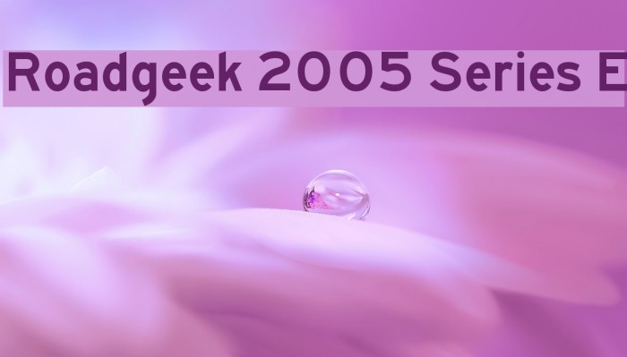 Roadgeek 2005 Series E Font - FFonts.net