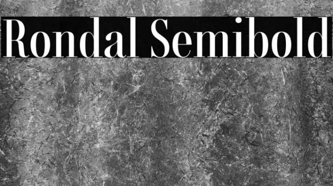 Rondal Semibold Font | Free Download (TTF/OTF) | FFonts.net