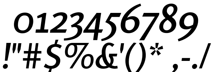 Rosario SemiBold Italic Font - FFonts.net