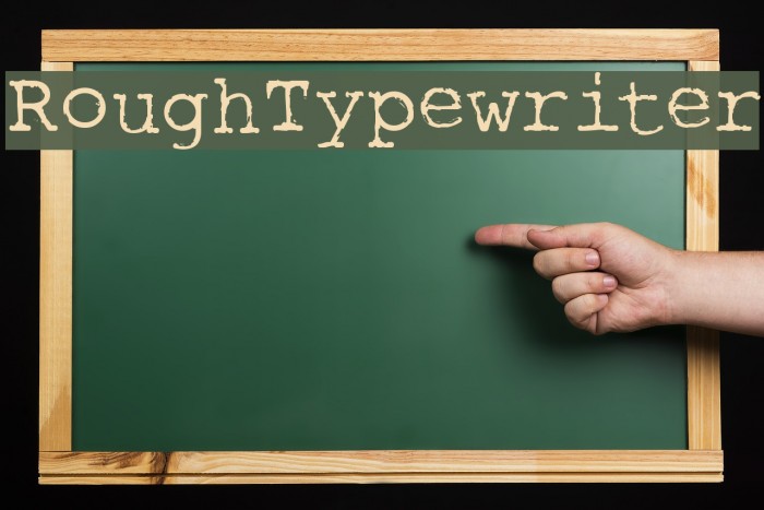 RoughTypewriter Font - FFonts.net